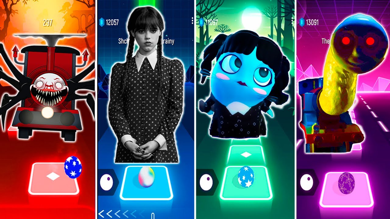 CHOO CHOO 🟣 WEDNESDAY ADDAMS 🟣 WEDNESDAY MOONIES 🟣 THOMAS FEEDS | TILES ...