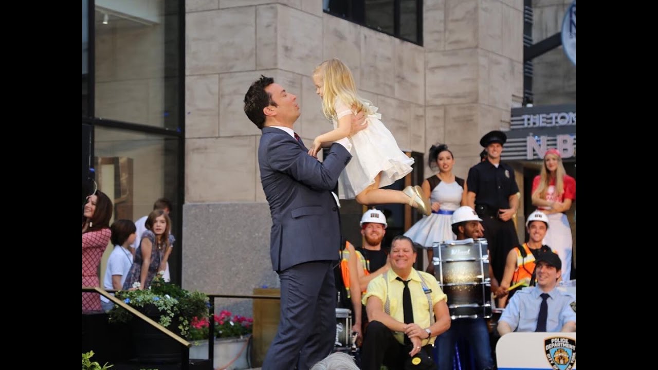 Jimmy Fallon dance with Winnie Rose Fallon - YouTube