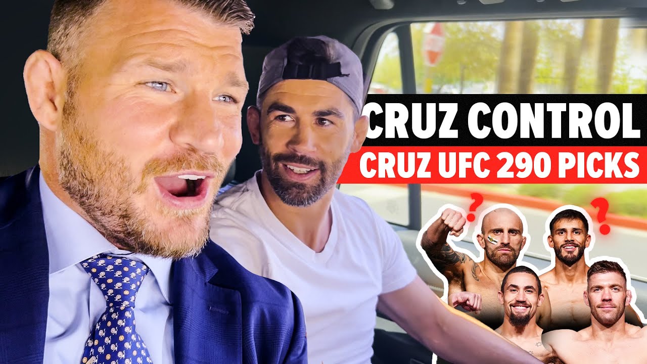 BISPING & CRUZ IN CAR | UFC 290 WEIGH-IN AND *FINAL* PICKS - YouTube