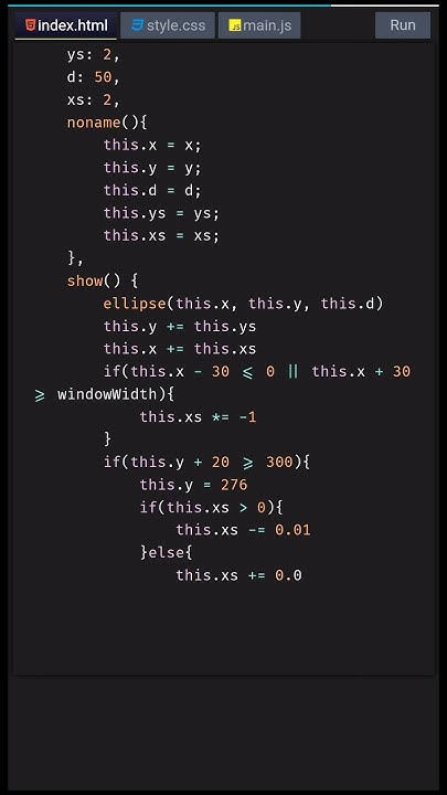 Create Gravity Effect With Html Canvas Html5 Canvas Tutorial Shorts Coding Javascript Youtube