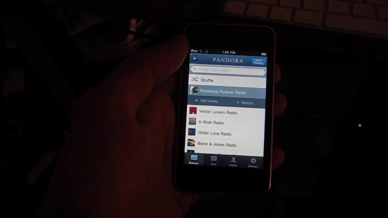 iPod Touch 2 Pandora 2017 - YouTube