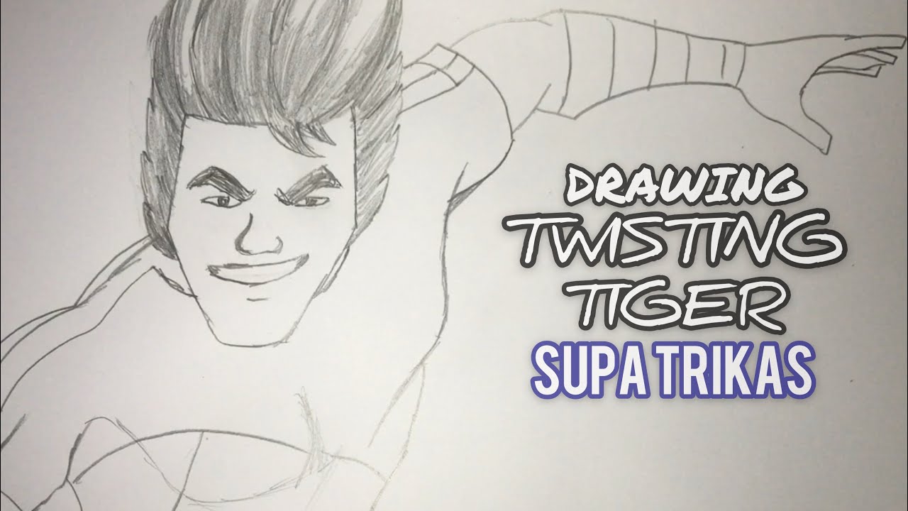 DRAWING TWISTING TIGER [] Supa strikas [] - YouTube