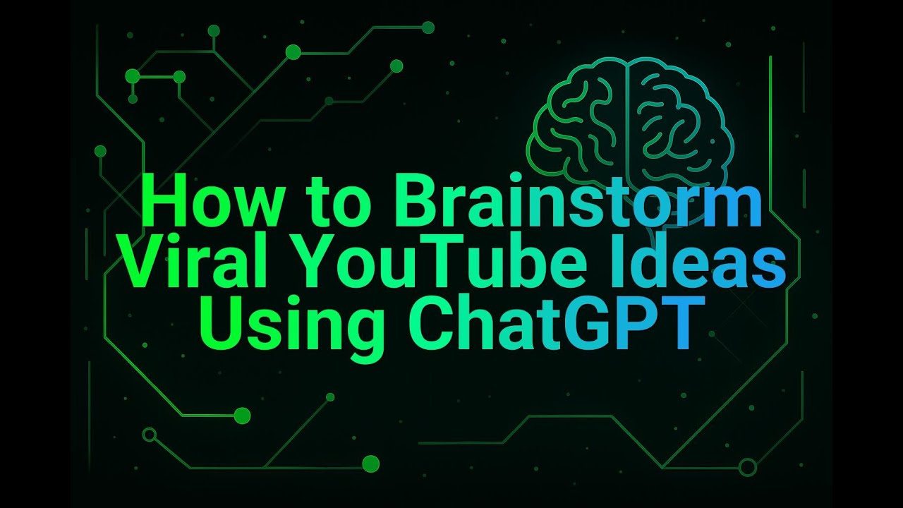 How to Brainstorm Viral YouTube Ideas Using ChatGPT - YouTube