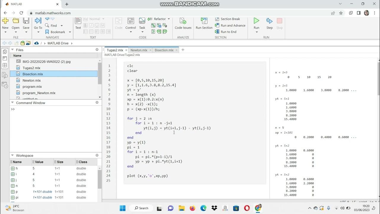 tugas 2 komputasi numerik, membuat aplikasi matlab dengan menggunakaan ...