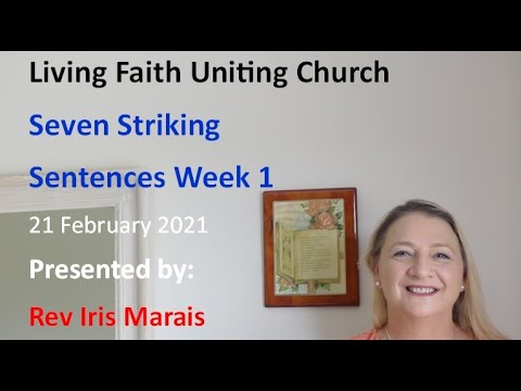 Seven Striking Sentences Week 1 - 21 February 2020 - YouTube