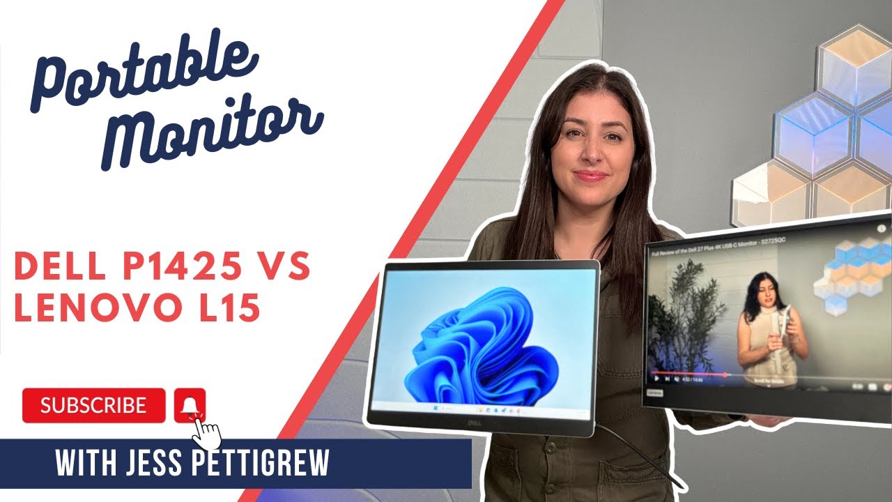 Dell P1425 vs Lenovo L15 Portable Monitor Review – Which One Is Better for Work? - YouTube