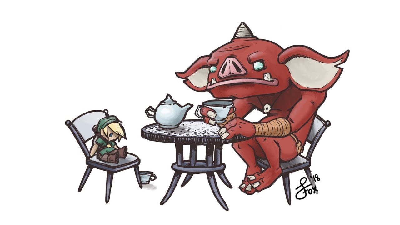 Bokoblin Tea Party || Zelda Breath of the Wild Fan Art Digital ...
