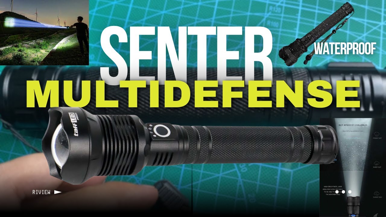 Riview Senter TaffLED Senter LED Flashlight USB Rechargeable XHP 70 ...
