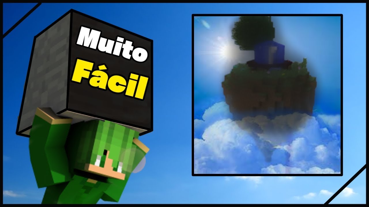 Como se construir uma ilha voadora no minecraft. - YouTube