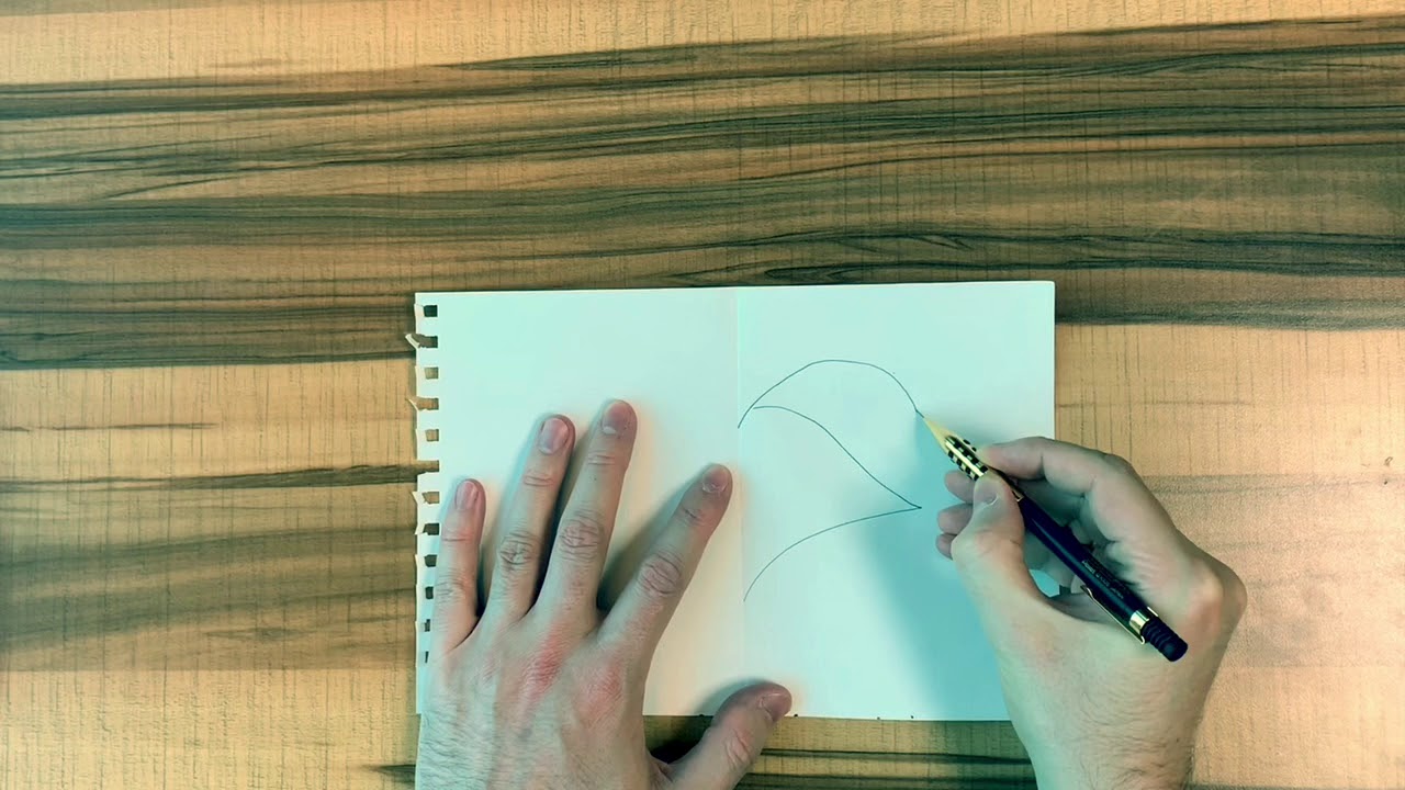How to draw a rooster - easy etch & trace in perfect symmetry - YouTube