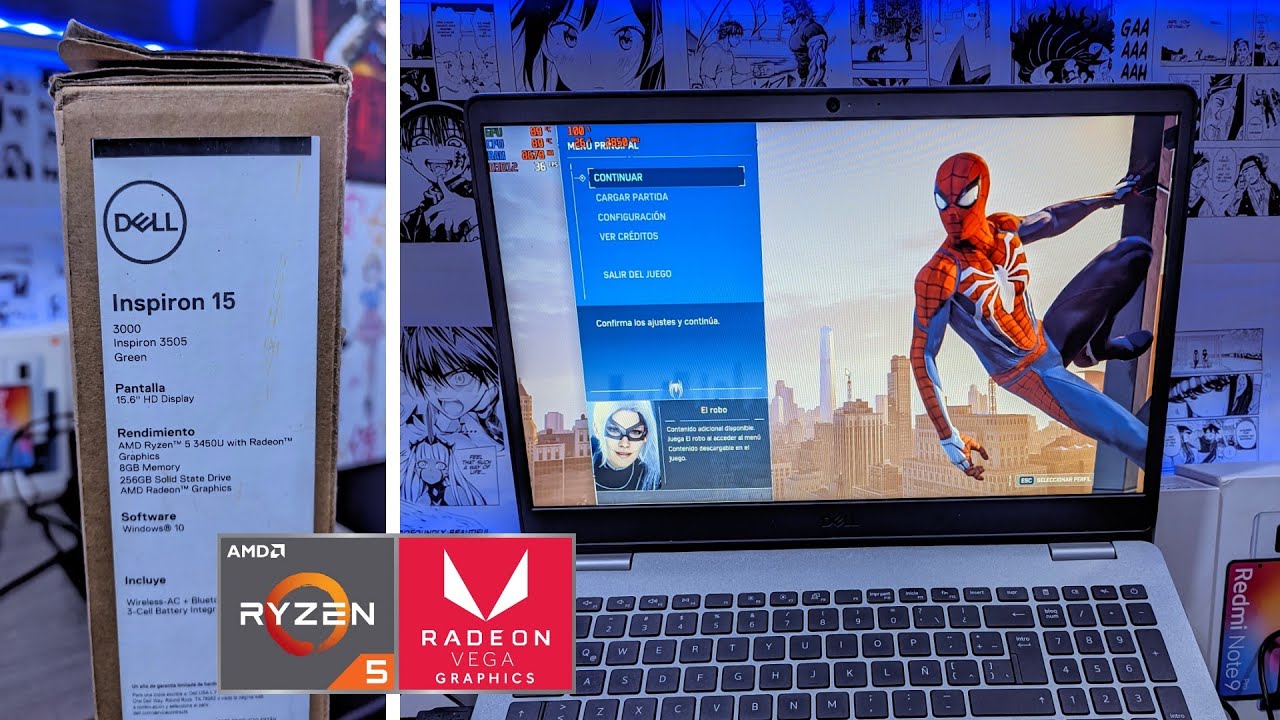 Marvel's Spider-Man Remastered en el Ryzen 5 3450u AMD Radeon Vega 8 ...