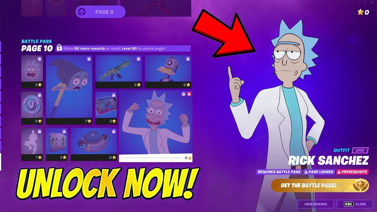 How To Unlock Rick Sanchez Skin In Fortnite Season 7! Rick And Morty ...