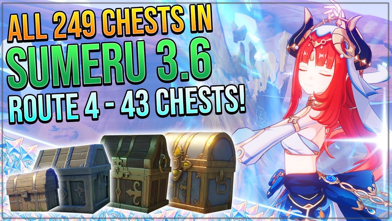 Genshin Impact 3.6 Complete Chest Guide! 249 Chests! Realm of ...
