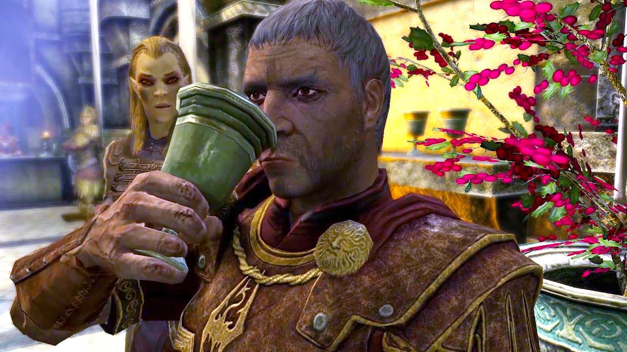 First time I see General Tullius at Thalmor party. Skyrim Anniversary ...