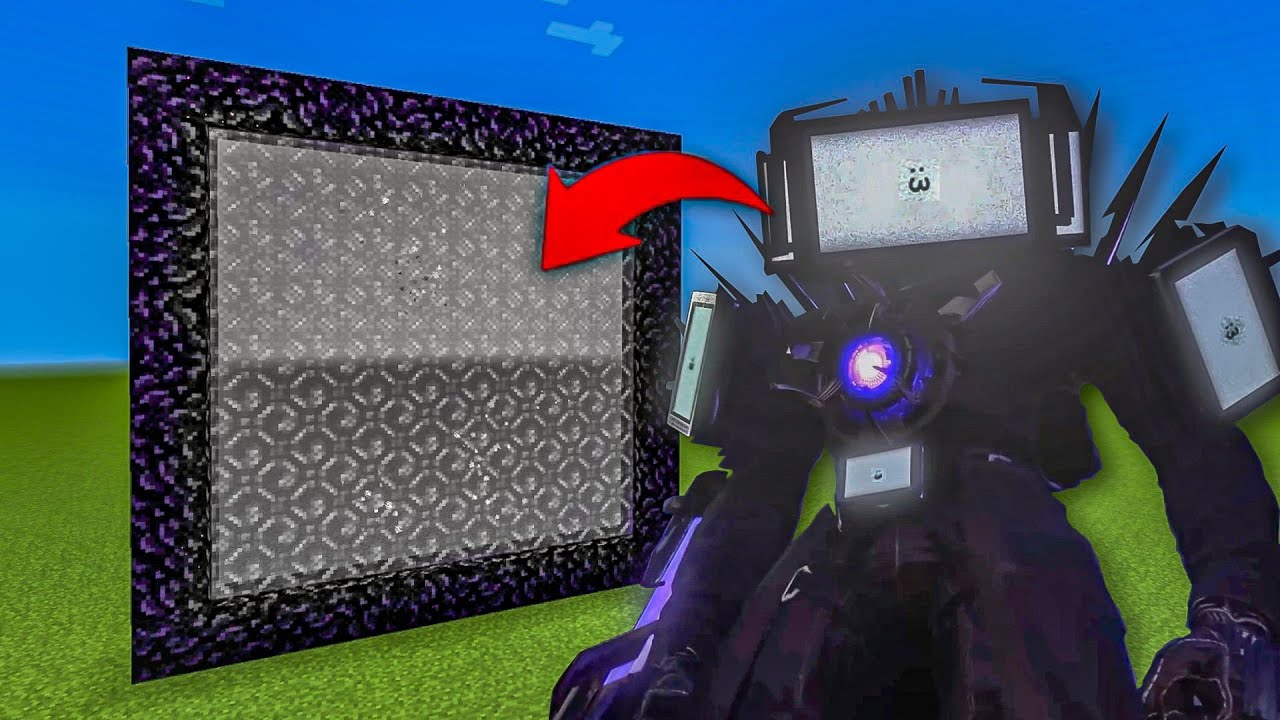 How to Make A Portal To The Titan Tv Man Upgrade Dimension in Minecraft ...