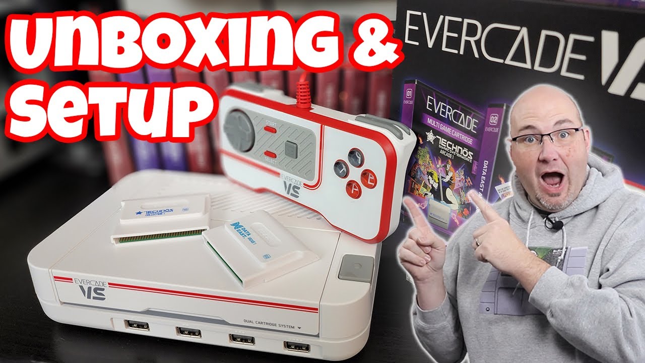 Unboxing and Initial Setup of the Evercade VS Premium Pack Retro ...