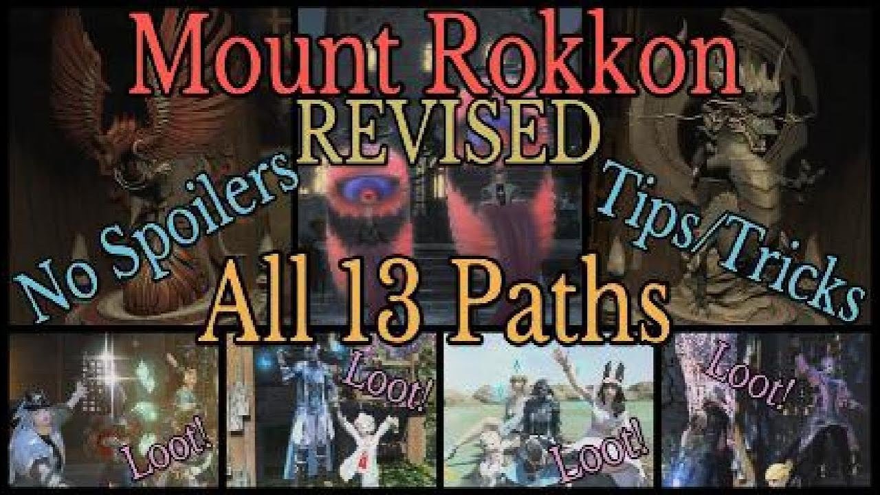 FFXIV: Variant Dungeon Mount Rokkon - ALL 13 PATHS (No Boss Spoilers ...