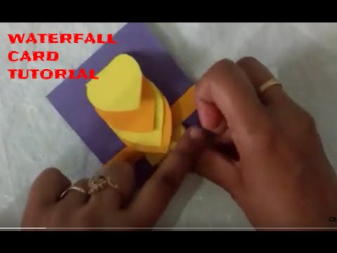DIY Waterfall Card Easy Tutorial | How To Make Waterfall Card ...