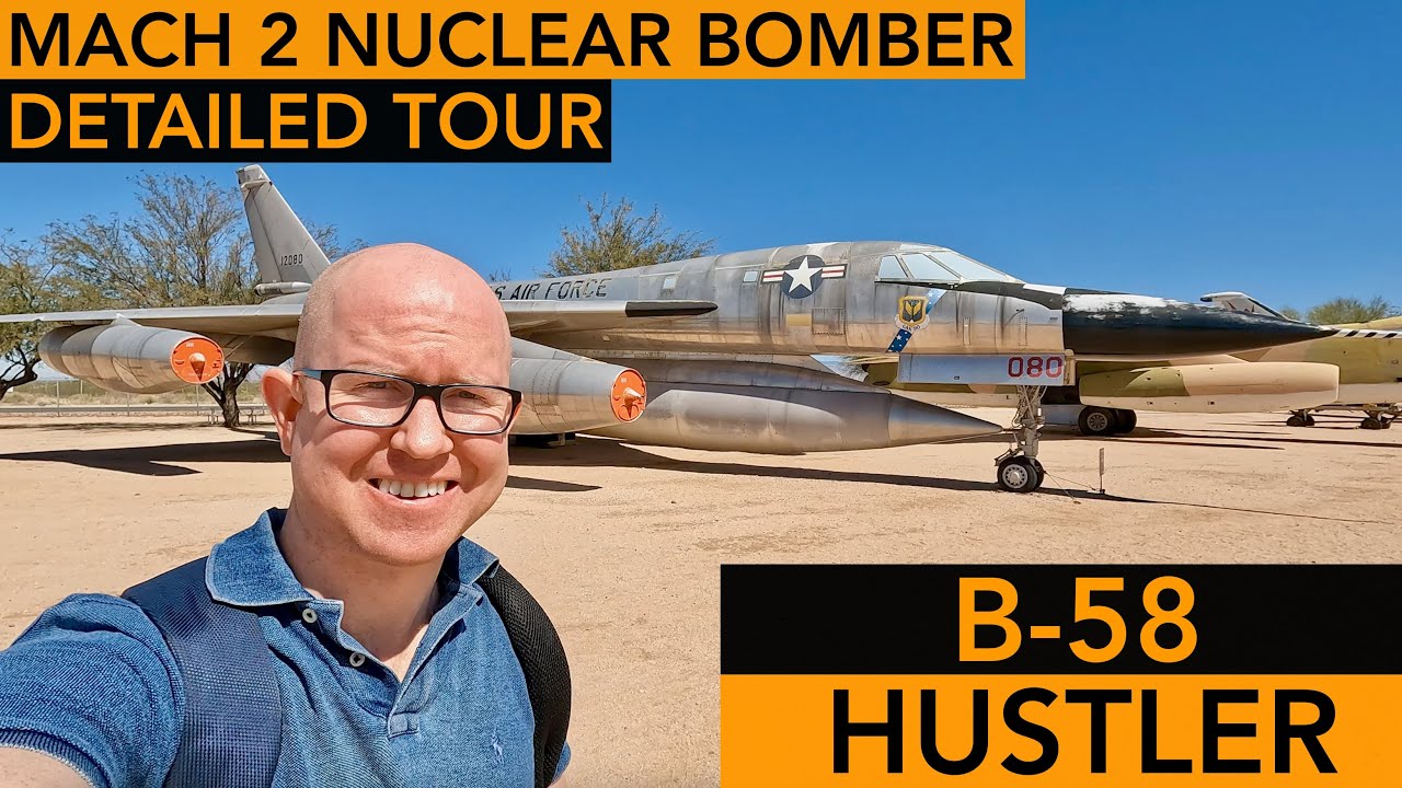 Tour around the first Mach 2 nuclear bomber - the Convair B-58 Hustler ...