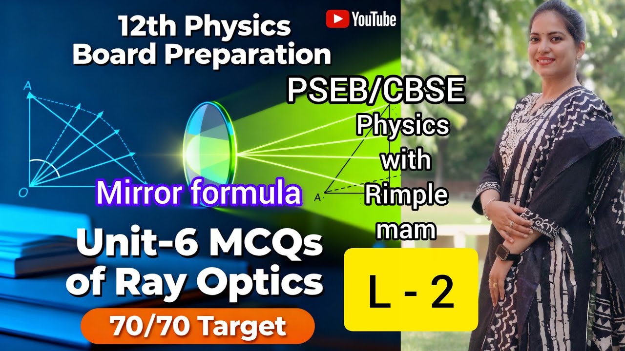 Ray Optics Revision Class 12th Physics | Mirror formula #pseb #cbse # ...