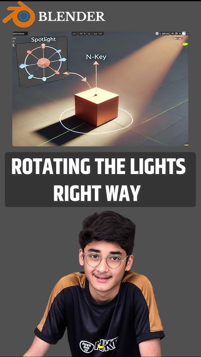 Rotating The Lights Right Away B3d Blender Shorts Blendertips Youtube