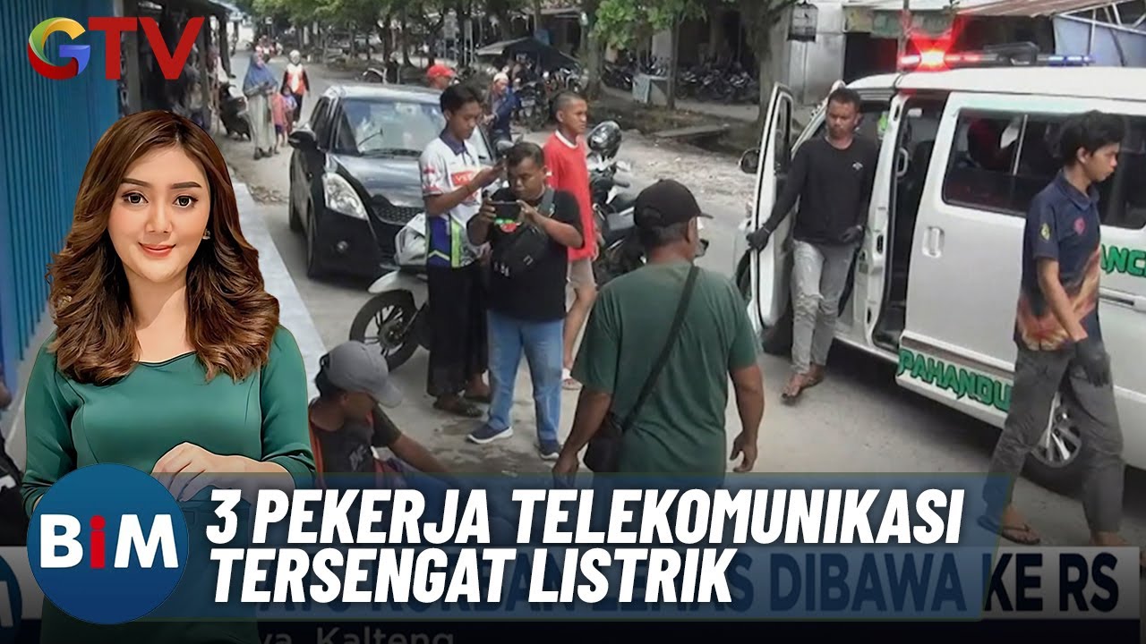3 Pekerja Pemasangan Tiang Kabel Tersengat Listrik saat Dirikan Tiang ...