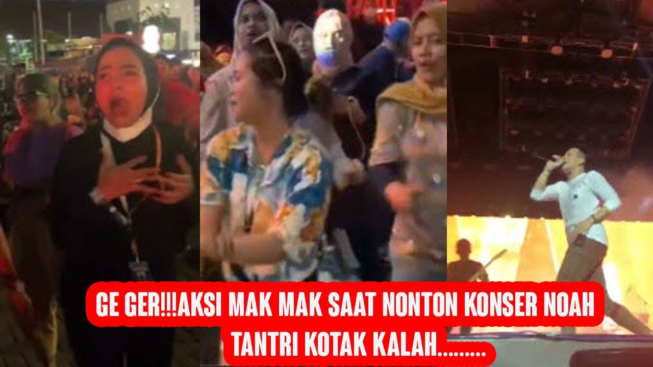 Yang lagi viral aksi goyangan mak mak saat nonton konser noah bikin ...