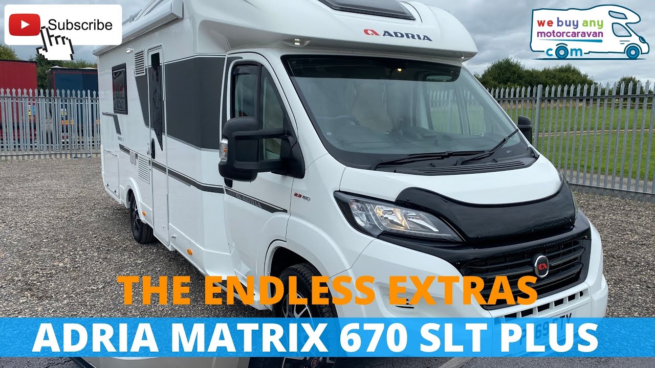 Adria Matrix 670 SLT PLUS Review - WeBuyAnyMotorcaravan.com - YouTube