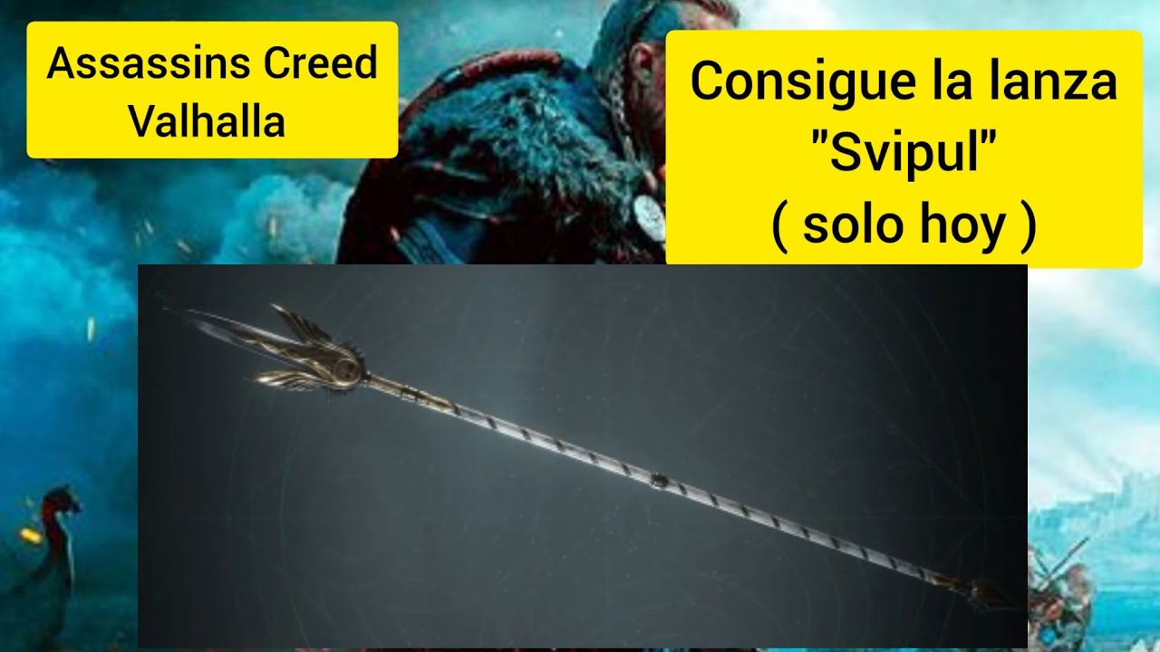 Assassin creed valhalla - consigue la lanza "Svipul" ( solo hoy ) - YouTube