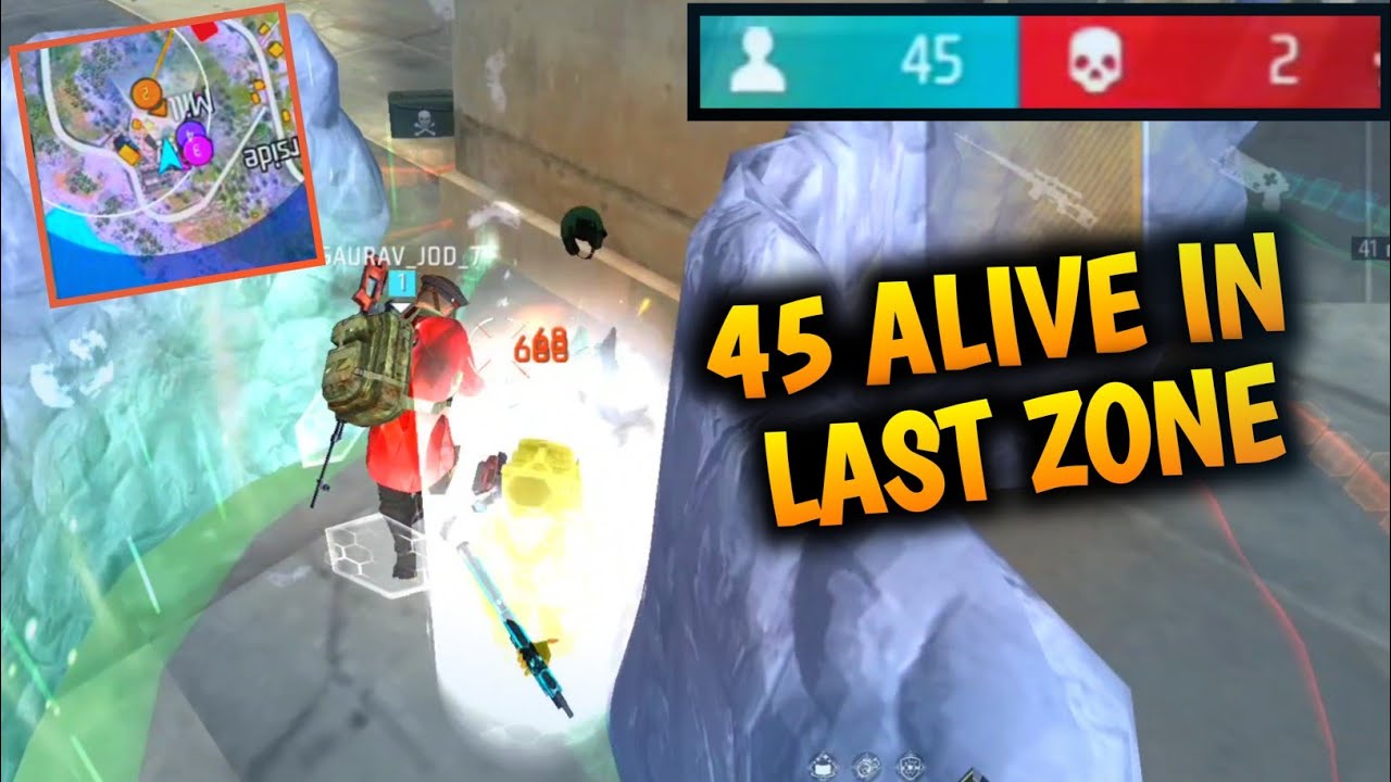 45 Alive In Last Zone 🥶 | Intense Match At 6000 RP - YouTube