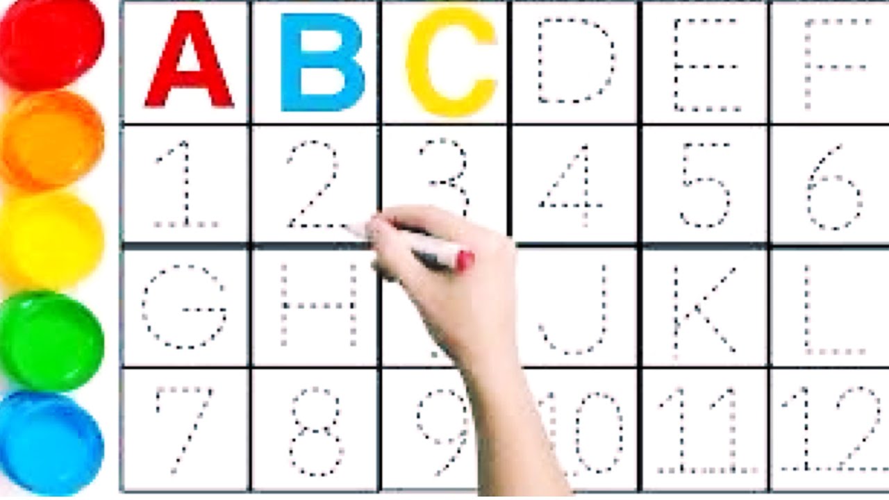 Learn 1234 number counting and Abc alphabets for kids and toddlers,1 to ...