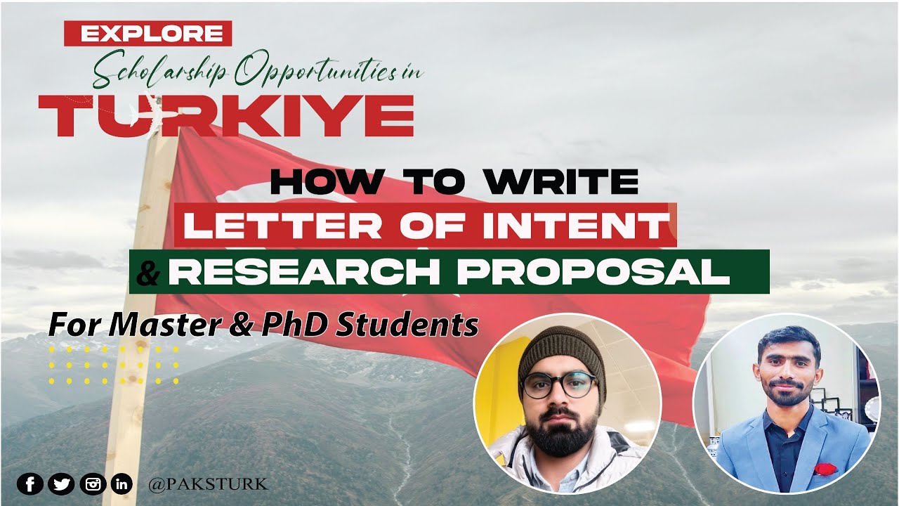 How to Write Letter of Intent & Research Proposal for Master & PhD ...
