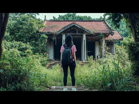 Young girl renovates abandoned house in deep forest into dream home