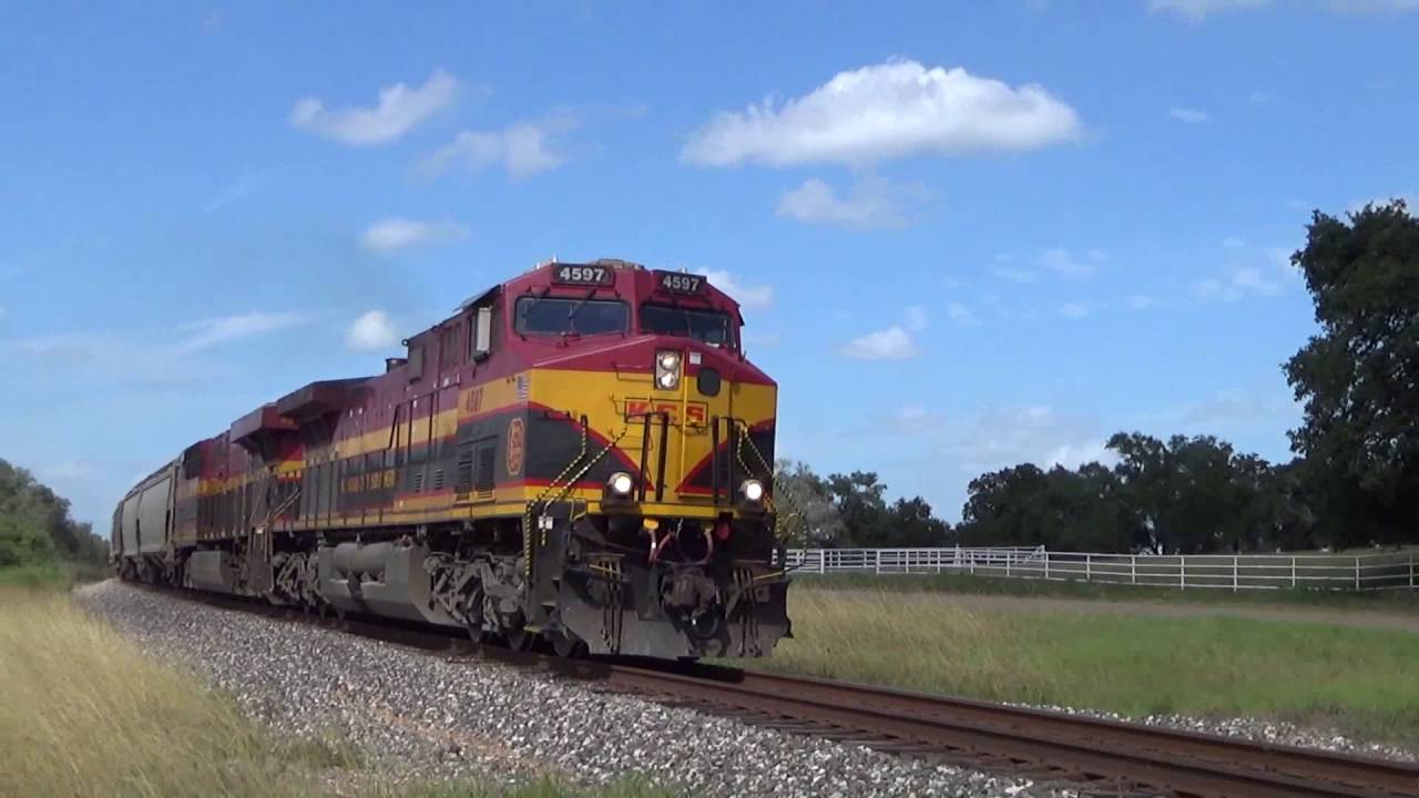 The Epic Chase of KCS 4597 Belle AC44 Leading a Southbound Detoured KCS ...