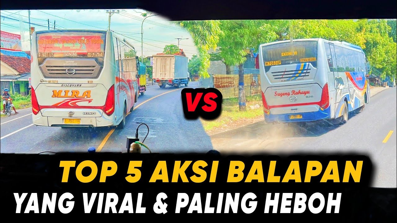 SANGAT VIRAL DI MASANYA !! KOMPILASI 8 AKSI BALAPAN BUS PALING EDAN 🔥 ...