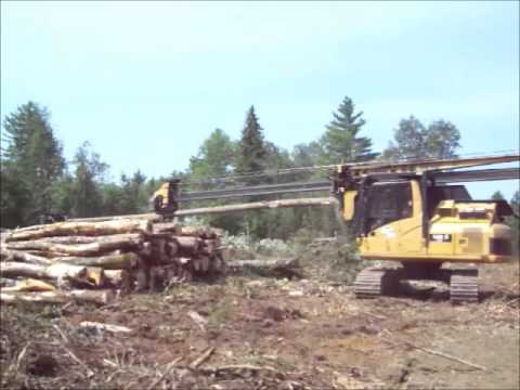 Bowerbank, Maine Logging Operation 2010 - YouTube