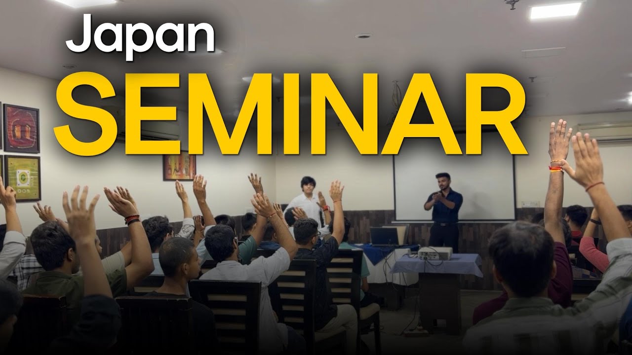 Study in Japan Seminar Vlog Delhi I Japan with Adi - YouTube