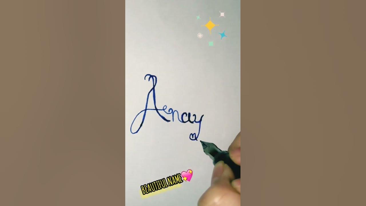How To Write The Name Anaya But In Calligraphy youtube how-to-write-the-name-anaya-but-in-calligraphy-youtube