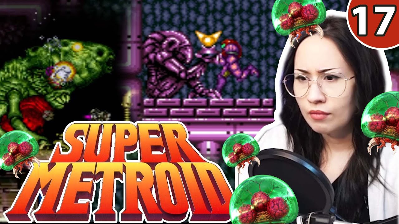 1st time Super Metroid - Defeating Draygon & struggling with Space Jump ...