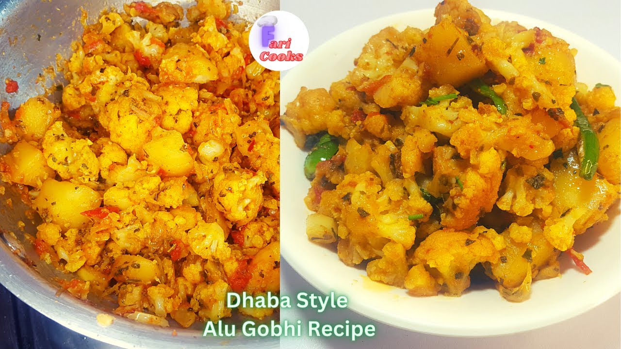 Gobhi Aloo Recipe - Dhaba Style Gobhi Aloo ki sabzi/sabji # ...