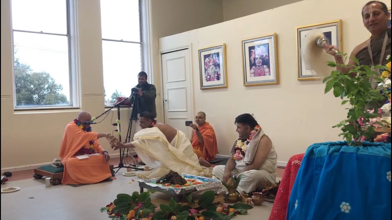 Initiations given by HH Devamrita Swami 29 September 2024 - YouTube