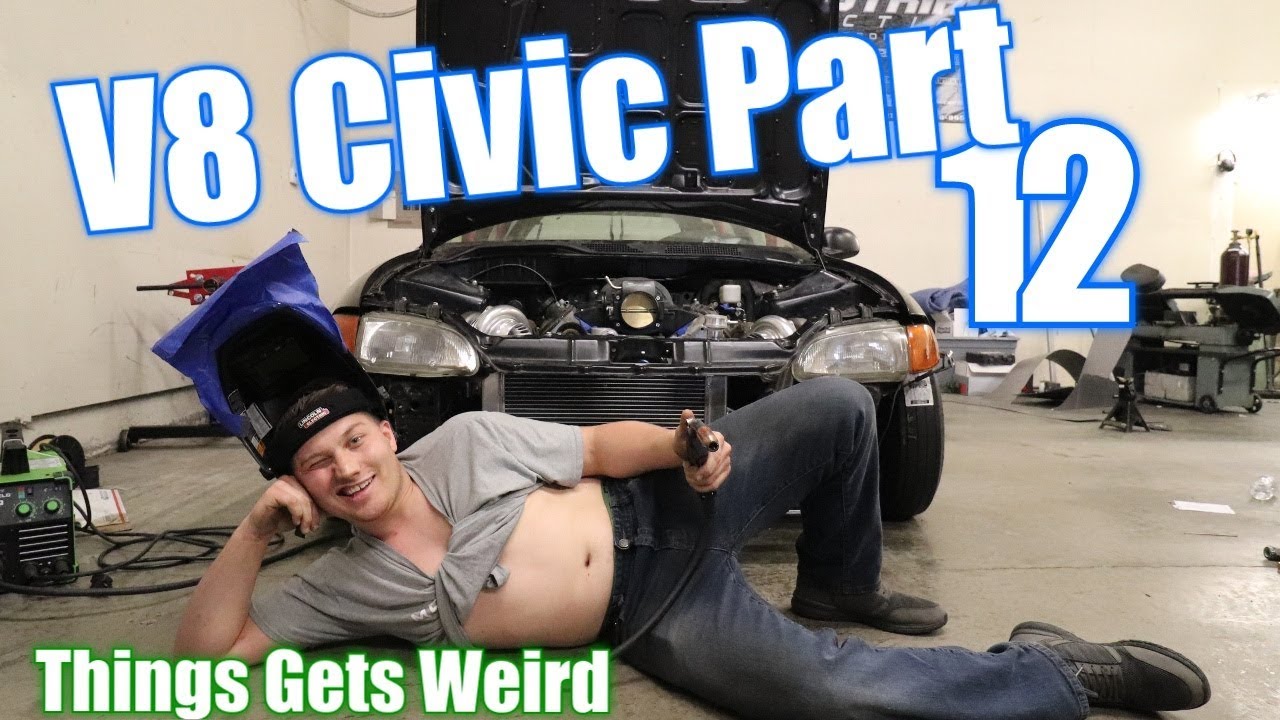 RWD V8 Civic Build Part 12 - YouTube