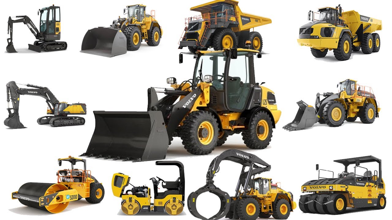 TYPES OF HEAVY EQUIPMENT VOLVO | JENIS JENIS ALAT BERAT VOLVO - YouTube