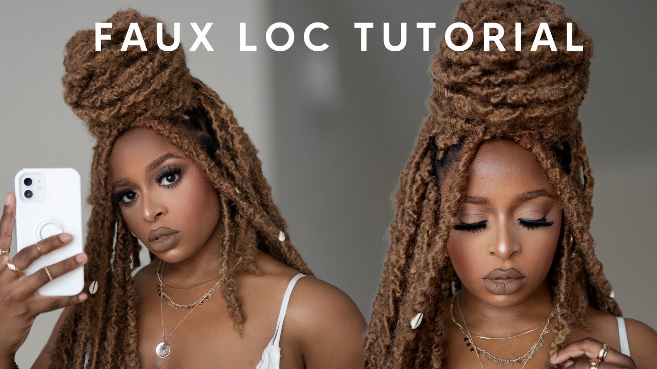 DIY FAUX LOCS | Beginner Friendly, Step by Step Tutorial (Two methods ...