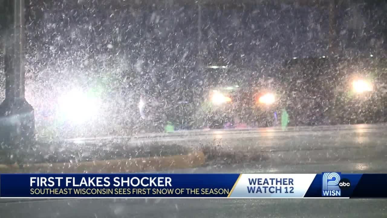 People in southeast Wisconsin wake up to snow - YouTube