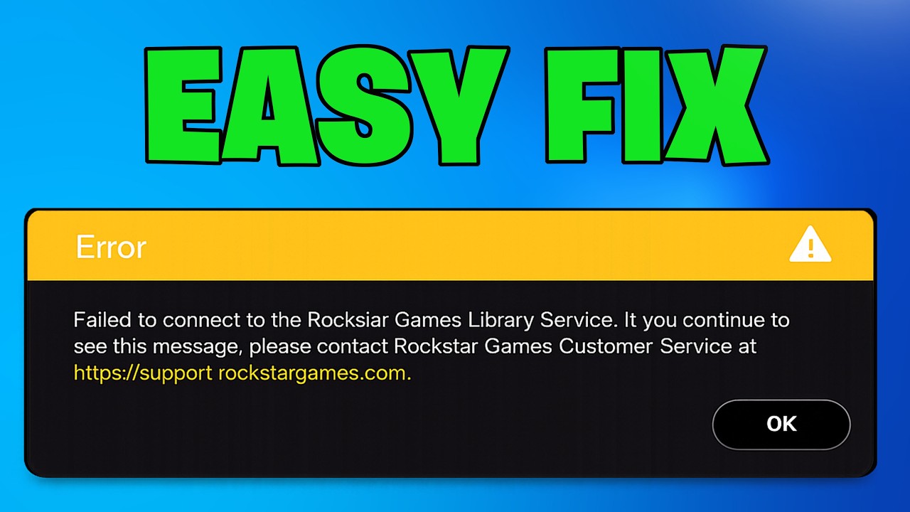 How To Fix Failed to Connect to the Rockstar Games Library Service ...