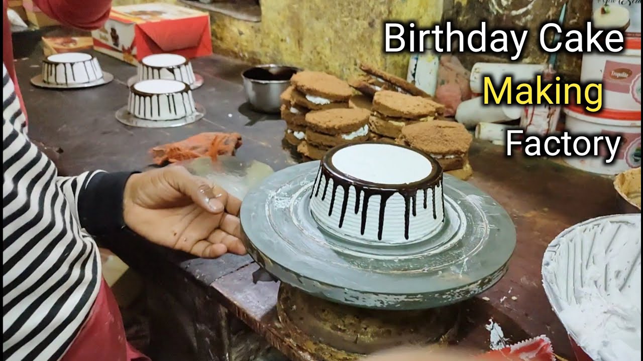 Birthday Cake Making Live From Factory (Amazing Video) in Just 2min ...