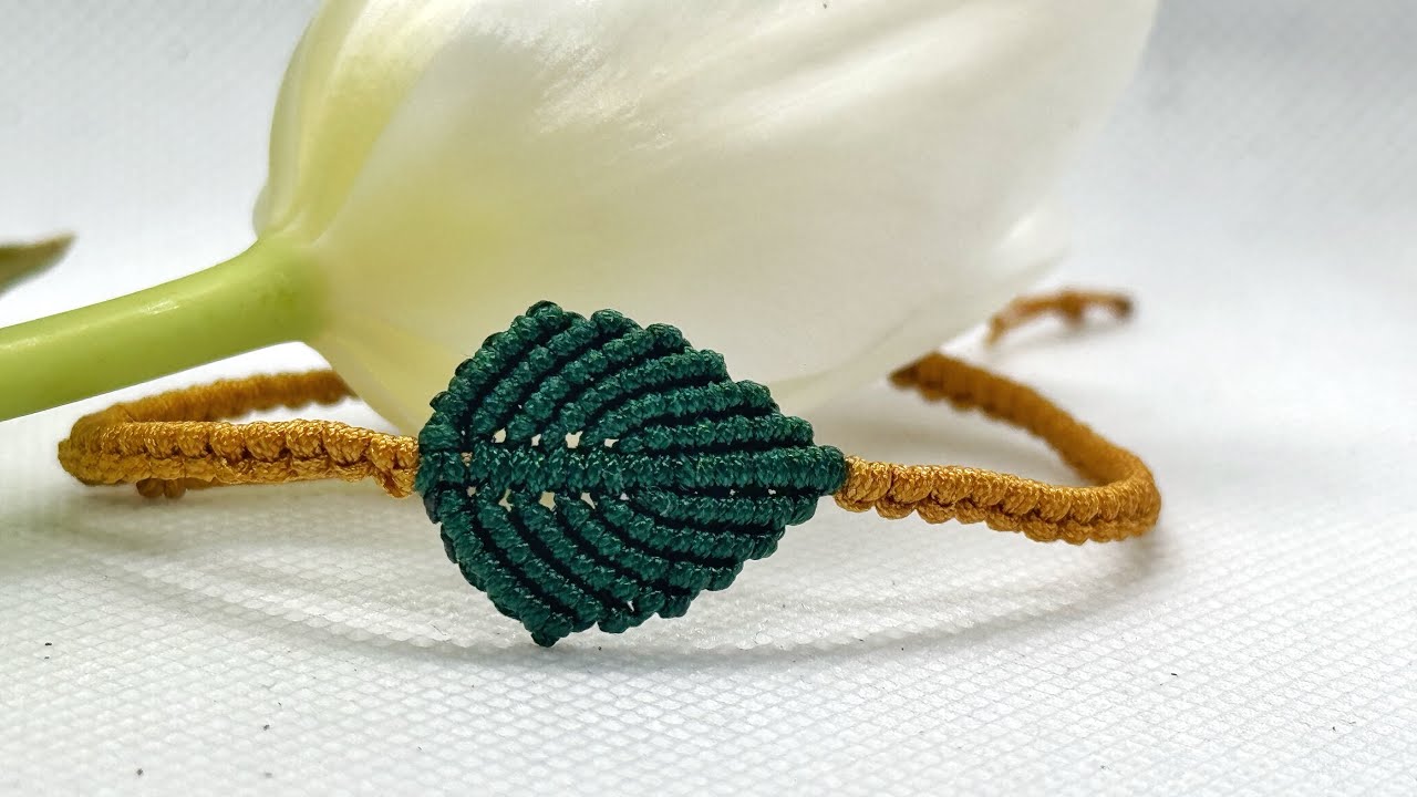 DIY Macrame Leaf Bracelet | Easy Tutorial - YouTube