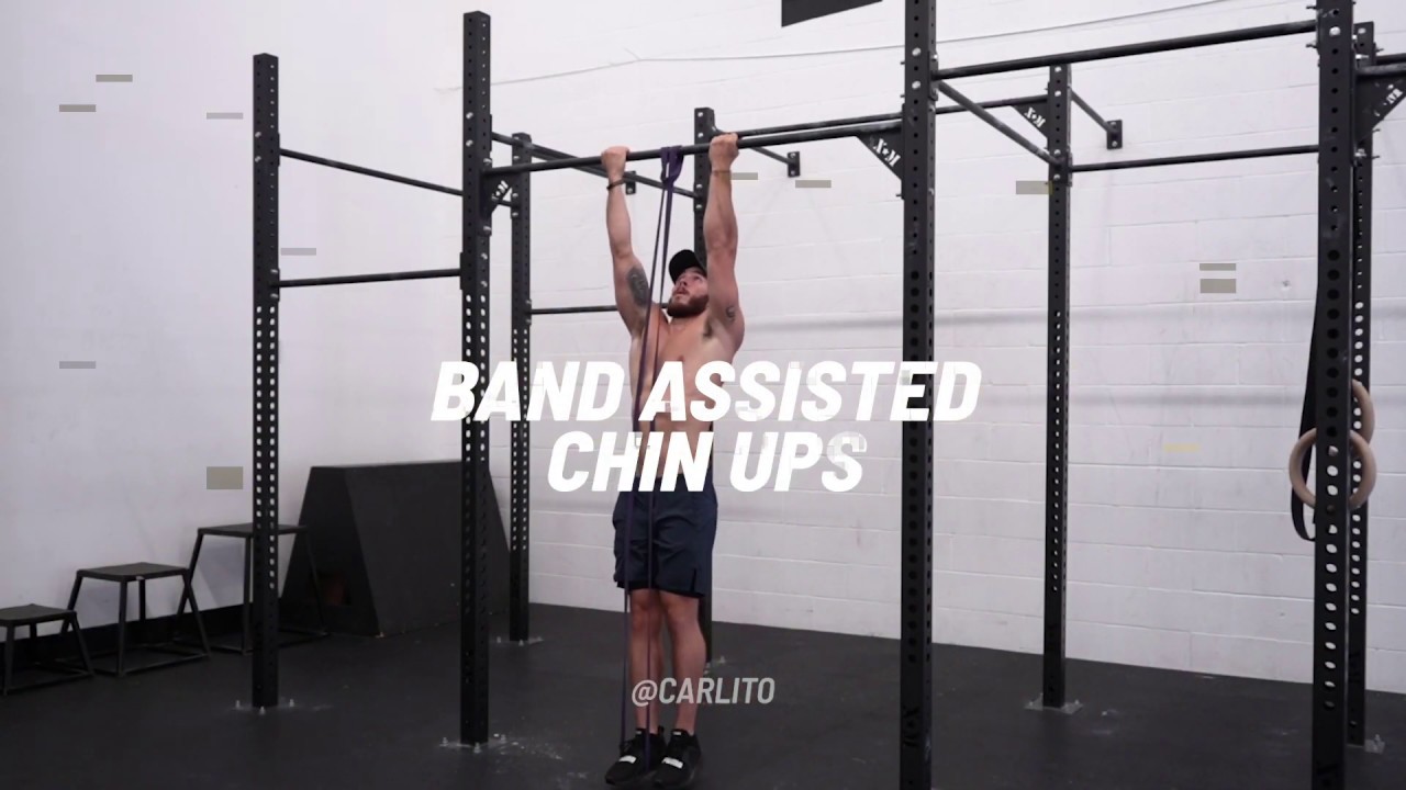 BAND ASSISTED CHIN UPS - HRDR Exercise Video Library - YouTube