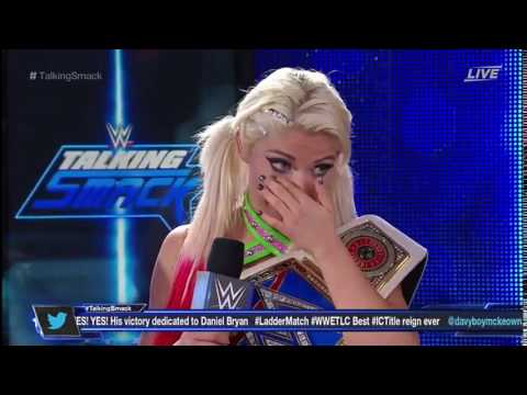 720pHD WWE Talking Smack 12 04 16 Alexa Bliss emotional crying for her ...